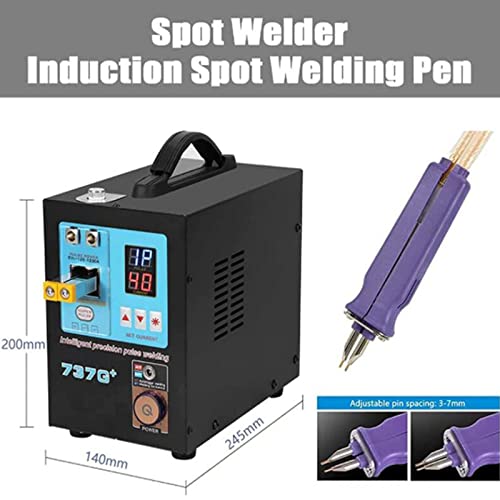 GAOMIN Battery Spot Welder 4.3kw High-Power Pulse Spot Welding Machine 737g Smart Precision Welding Large Battery Pack Induction,with 70bn Spot Welding Pen,Wire-Controlled Foot Switch