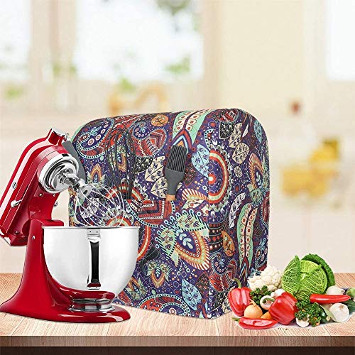 Kitchen Aid Mixer Cover,Kitchen Stand Mixer Cover Compatible With 5-8 Quart Kitchenaid Hamilton Mixers,Kitchen Aid Covers for Stand Mixer With Pockets,Kitchen Aid Mixer Assecories
