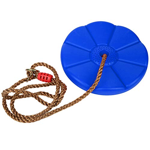 Saucer Tree Swing for Kids Adults,Climbing Rope Tree Swing Indoor Outdoor Disc Hanging Seat Playing Outdoor Play Equipment Children Toys(蓝色)