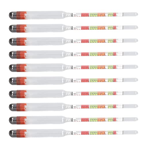 Hydrometer Tool, Easy Reading Beer Meter Glass High Accuracy Wide Application for Office