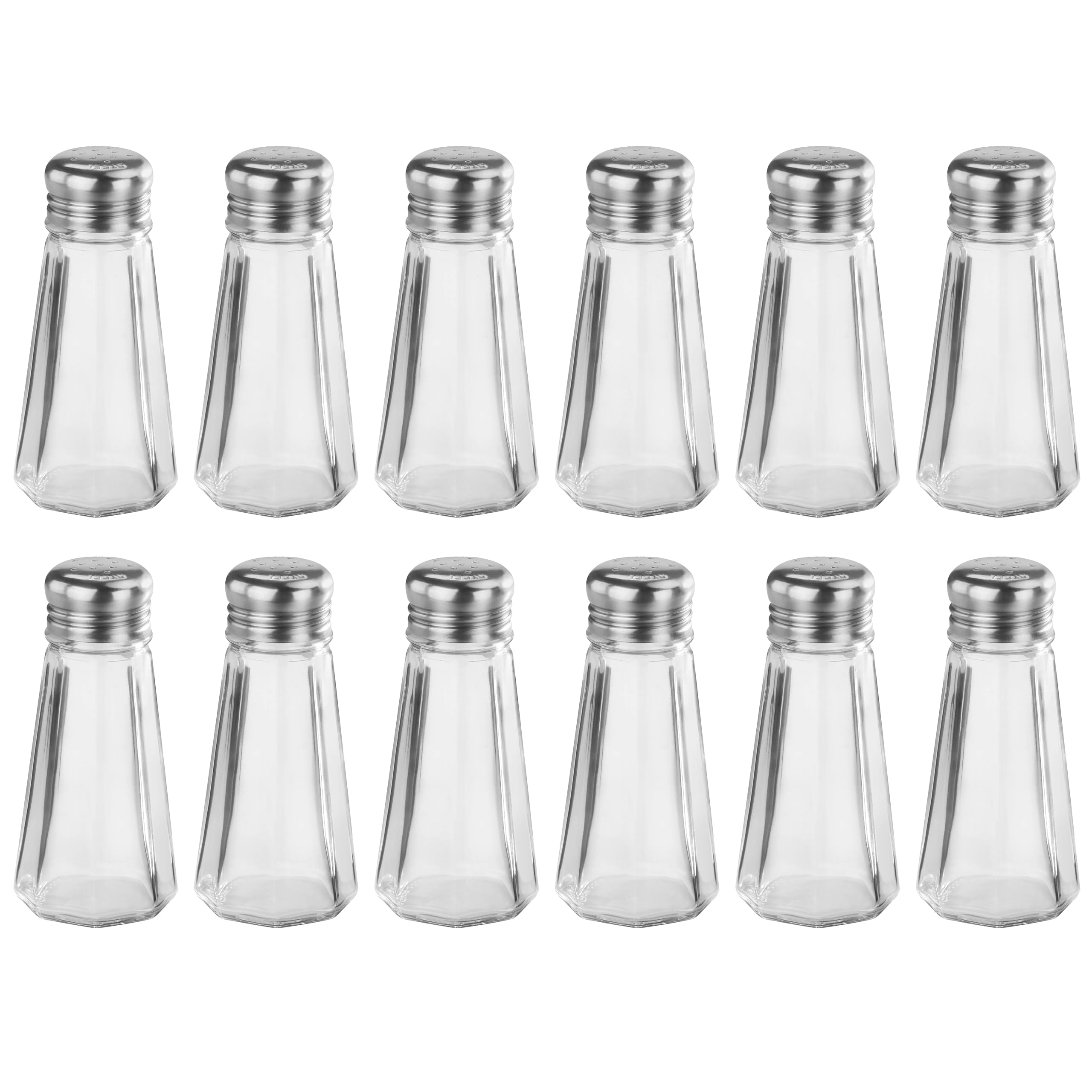 New Star Foodservice 22285 Paneled Salt and Pepper Shaker Mushroom Top, 1-Ounce, Set of 24