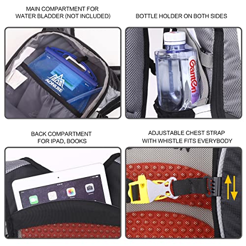 LOCALLION Cycling Backpack, Small Hiking Backpack, Waterproof Bike Biking Backpacks - Lightweight for Skiing Running 18/25L