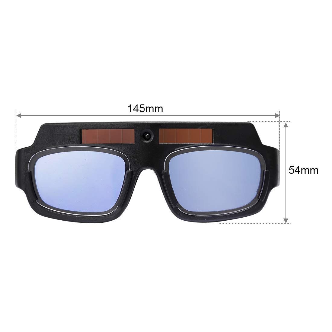 CVV Solar Auto Darkening Welding Goggles, PC Lens Eyes Protected Helmet Goggles for Welder/DIYer with Storage Case