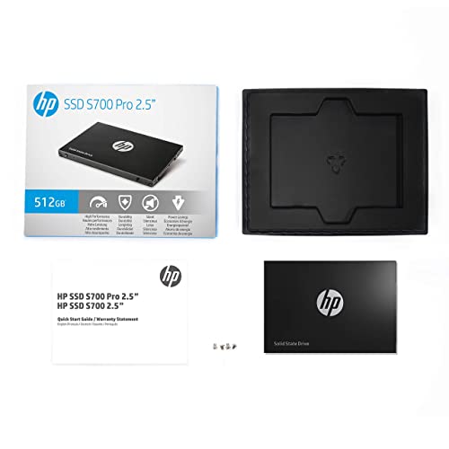 HP SSD S700 Pro 2.5" 512GB SATA III 3D NAND Internal Solid State Drive (SSD) 2AP99AA#ABL