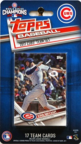 Hperycal 2017 Topps Factory Sealed Limited Edition 17 Card Team Set with Kris Bryant Kyle Schwarber Plus 2016 World Series Champions_AB
