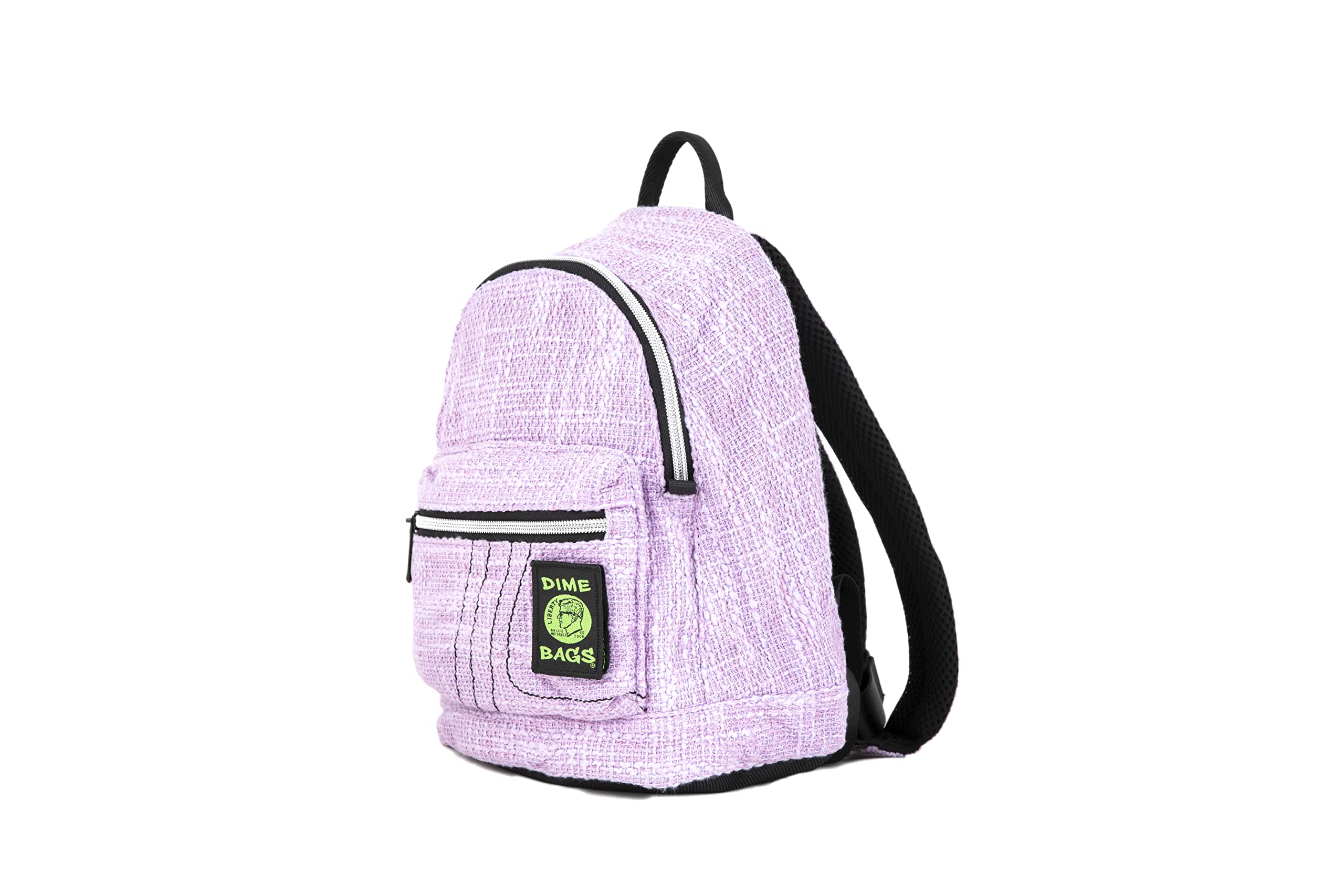 DIME BAGS Festy Bound Mini Hemp Backpack | Stylish Mini Backpack with Secret Pocket (Purple)