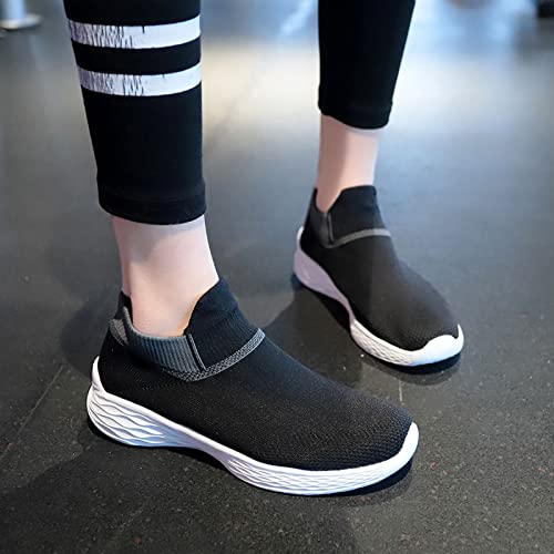 FASDNENDYS Solid Running Mesh Breathable Foot Color Ladies Fashion Women's Athletic Water Shoes for Women Grey