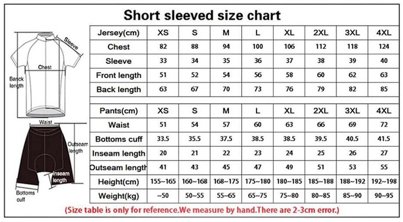 Cycle Clothes Jersey Profession Bike Clothing Unisex MTB Summer Set+Silica Bib Shorts+Reflective Strip+Back Pocket BlueB-XXL