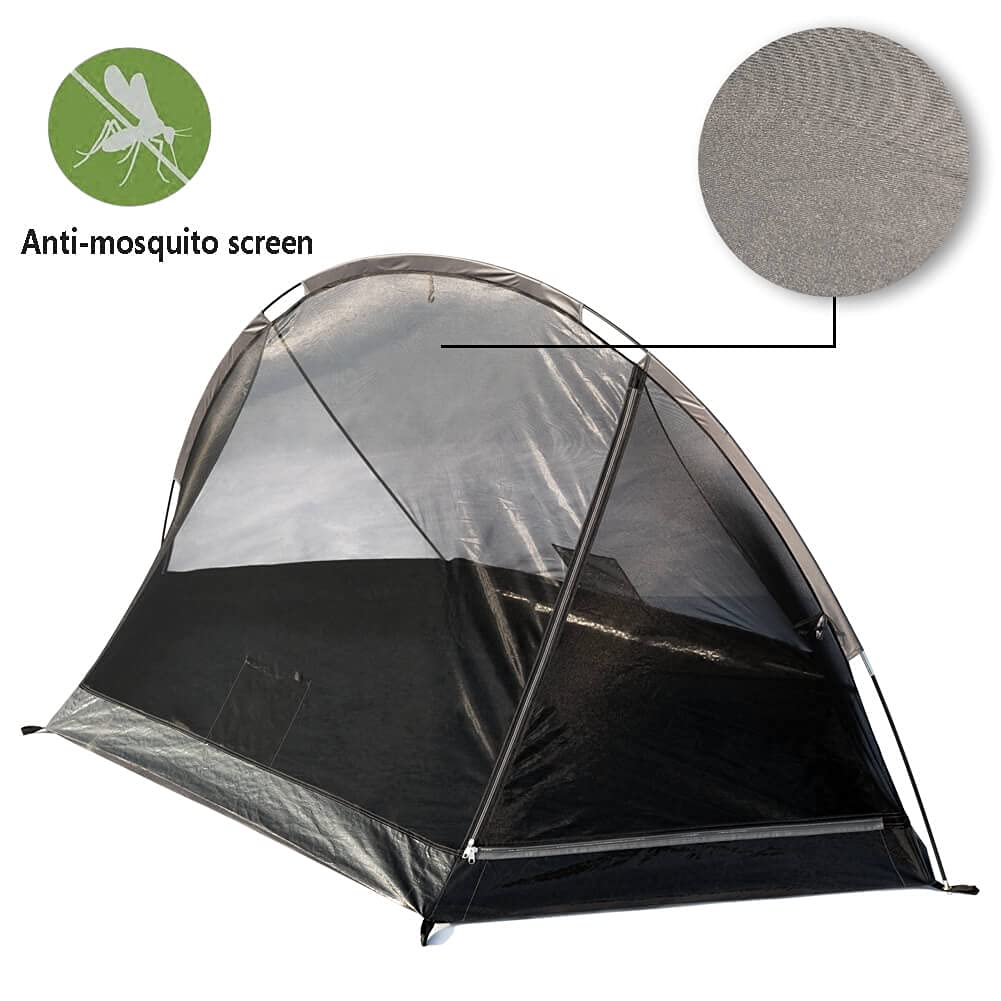 Double Layer Camping Tent, 2 Person Ultralight Backpacking Tent for 4-Season, Easy Setup Outdoor Tent for Hiking Mountaineering Backpack Travel