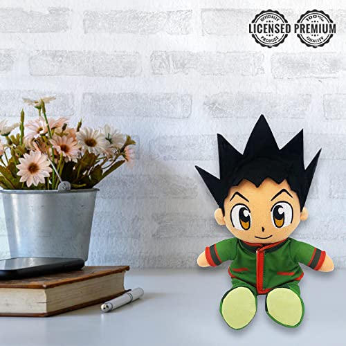 JUST FUNKY Official Hunter X Hunter Full Size Bounty Hunter Plush โ 9" Tall Gon & Killua-Themed Anime Collectible โ Show Off Your NEN, Great Home Decor โ Great Gift for Fans, Bring Everywhere You Go!