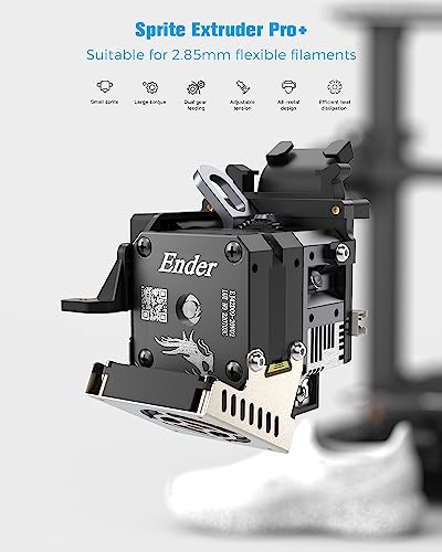 Creality Official Sprite Extruder Pro+ Kit, Support 2.85mm Flexible Filaments, Compatible with Creality Ender 3/ Ender 3 Pro/Ender 3 MAX/Ender 3 V2 3D Printers