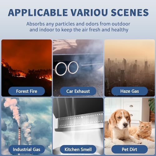 HRF-A300 Pre Filter A Replacement for Honeywell HEPA Air Purifier HPA300 Series, Funmit 8 Pack Precut Activated Carbon Pre Filter Replacement Compatible with Honeywell Air Purifier Prefilter A