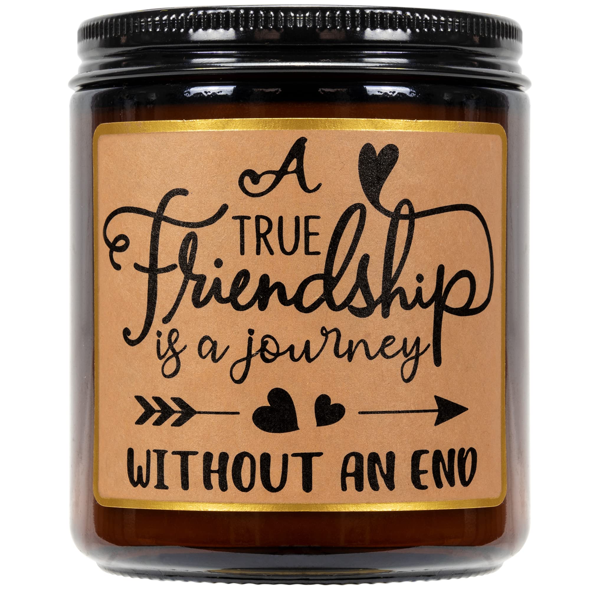 STORALIT Lavender Scented Candles Jars - Best Friend for Women Birthday Gifts with Best Wishes Cards for Friends Female, Best Friend Moving,BFF Gifts Funny Friend Gifts for Women
