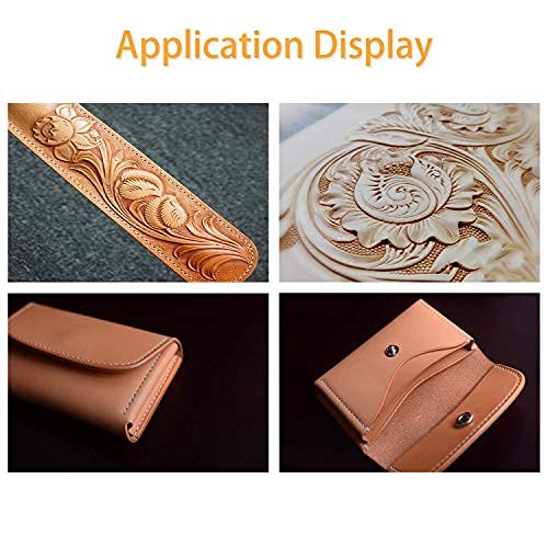 Muse Craft Flawless 12''X24'' 5-6oz Vegetable Tanned Leather Precut| Import A Grade Tooling Leather Hide 1.9-2.3mm| Full Grain Veg Tan Leather for Tooling, Carving, Dyeing, Embossing(12''x24'')