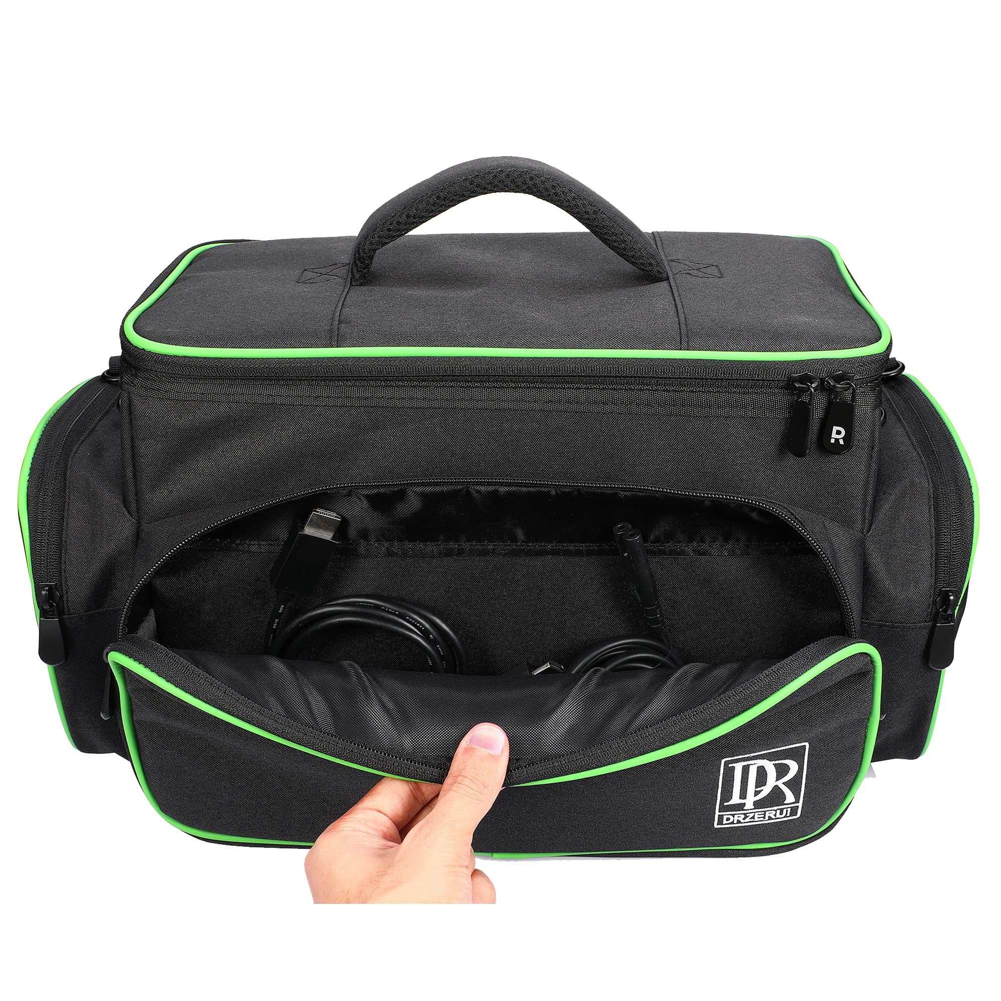 DRZERUI Carrying Case for Xbox Series X, Travel Bag Storage for Xbox Series X Console, Controllers, Cables and Other Gaming Accessories