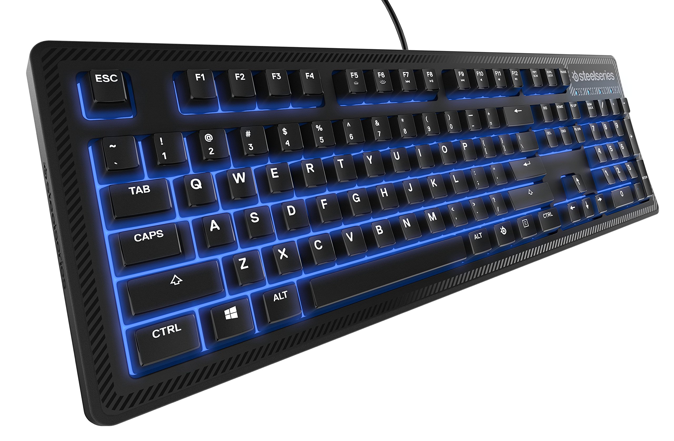SteelSeries 64435 Apex 100 Gaming Keyboard - Blue LED Renewed