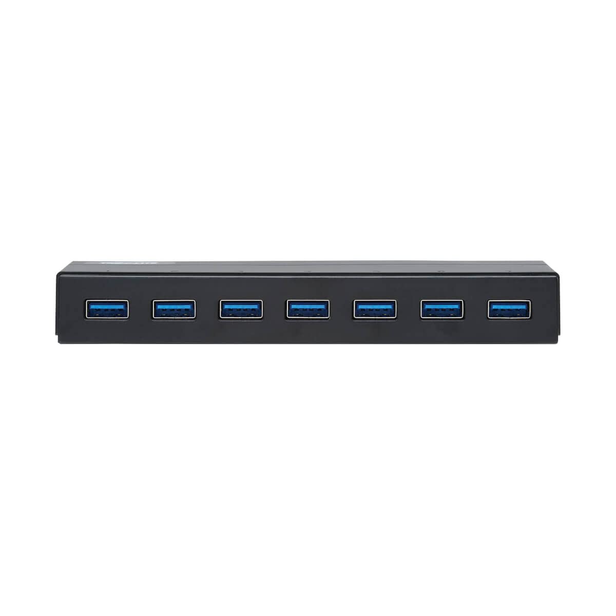 Tripp Lite 7-Port USB-A Mini Hub - USB 3.2 Gen 1, Up to 5 Gigabits per Second, Plug-and-Play No Software Needed, International Plug Adapters for UK, EU, & Australia - 1-Year Warranty (U360-007-INT)