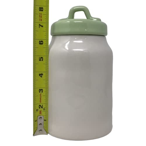 Rae Dunn by Magenta Easter Food Storage Canisters with Air tight lid (Easter Treats/White/8.5" Height x 4.5" Diameter)