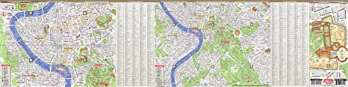 StreetSmart® Rome Map by VanDam –– Laminated, pocket sized City Center folding street and subway map to Rome, Italy with all attractions, museums, ... ... (English, Italian and German Edition)