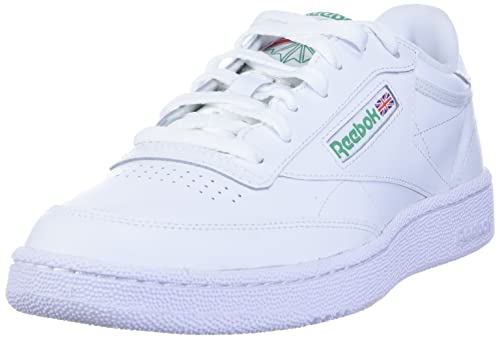 Reebok Men's Club C 85 Walking Shoe, white/green, 8.5 M US