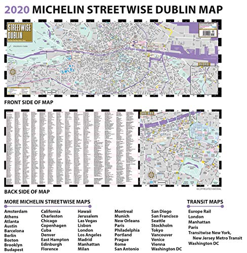 Streetwise Dublin Map - Laminated City Center Street Map of Dublin, Ireland (Michelin Streetwise Maps)