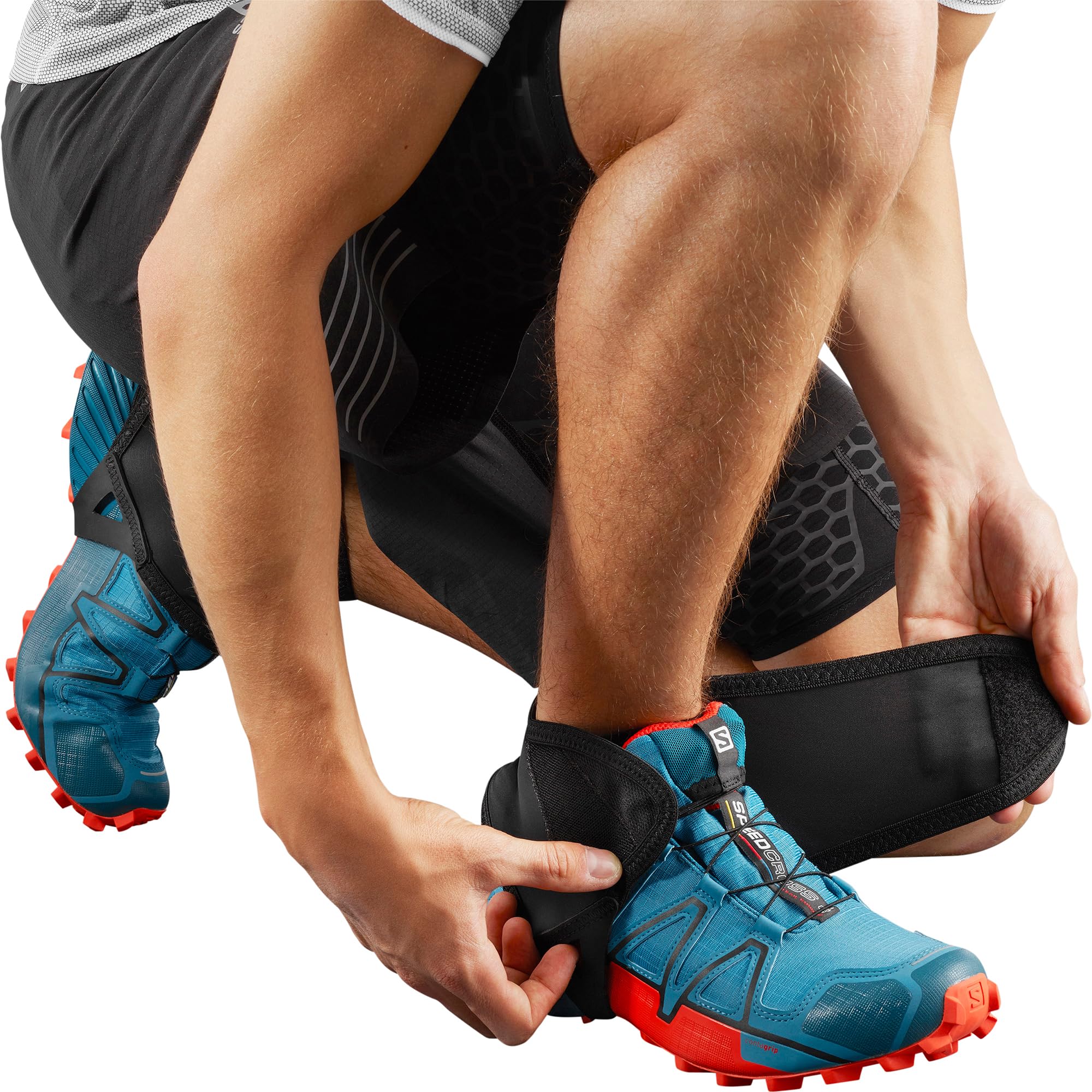 Salomon TRAIL GAITERS LOW Running Gaiters , BLACK, 7.5-9
