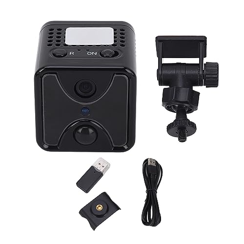 Kadimendium Mini Security Camera, 4K Image 3500mAh Battery 2.4G WiFi Camera Built in Microphone Lightless Night for Convenience Store