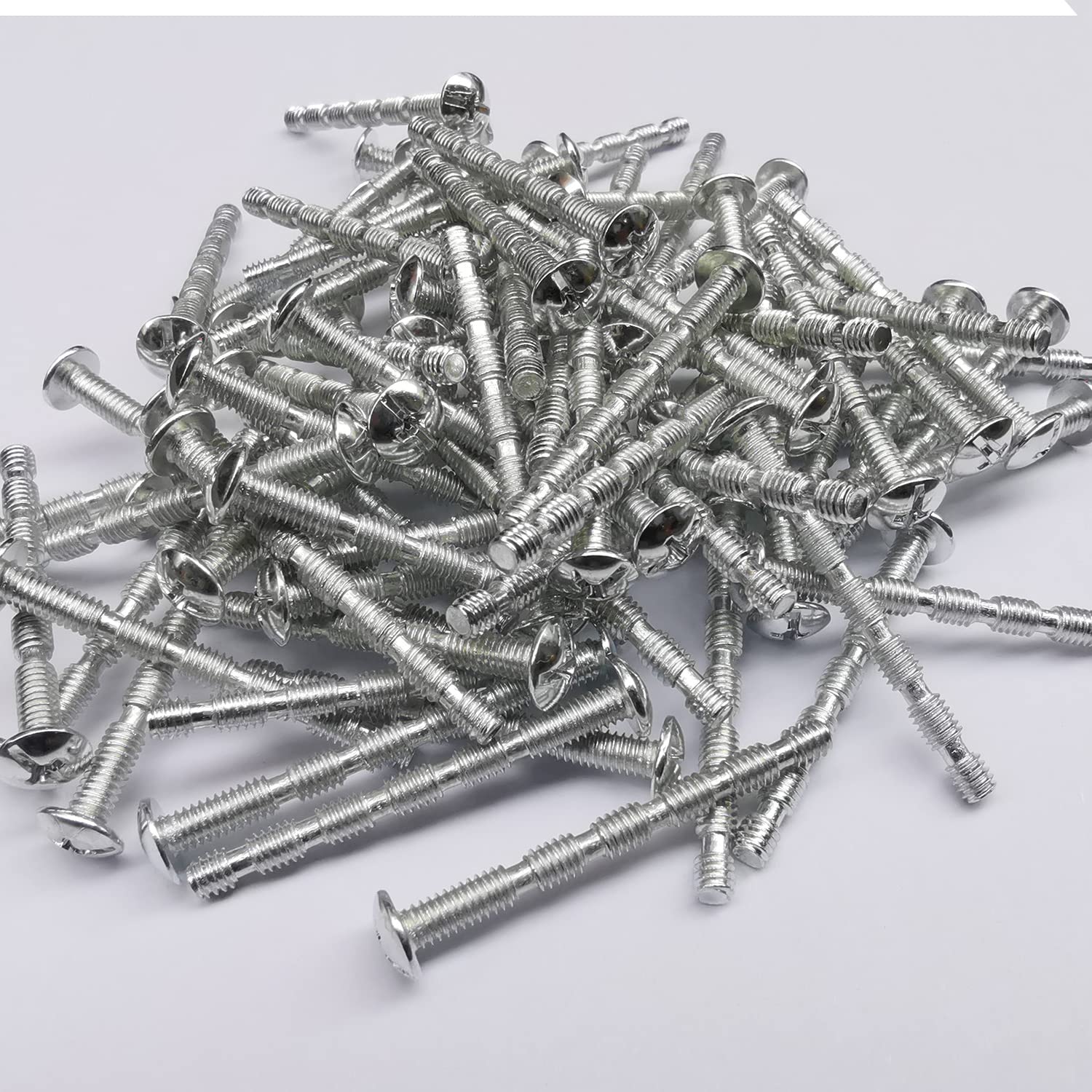 Truss Head Break Away Screws, Imperial 8-32 Thread x 1-3/4", 80-Pcs/11ounces Long Slub Bolts for Cabinet Drawer and Door Handles and Knobs，Long Slub Machine Phillips Screws