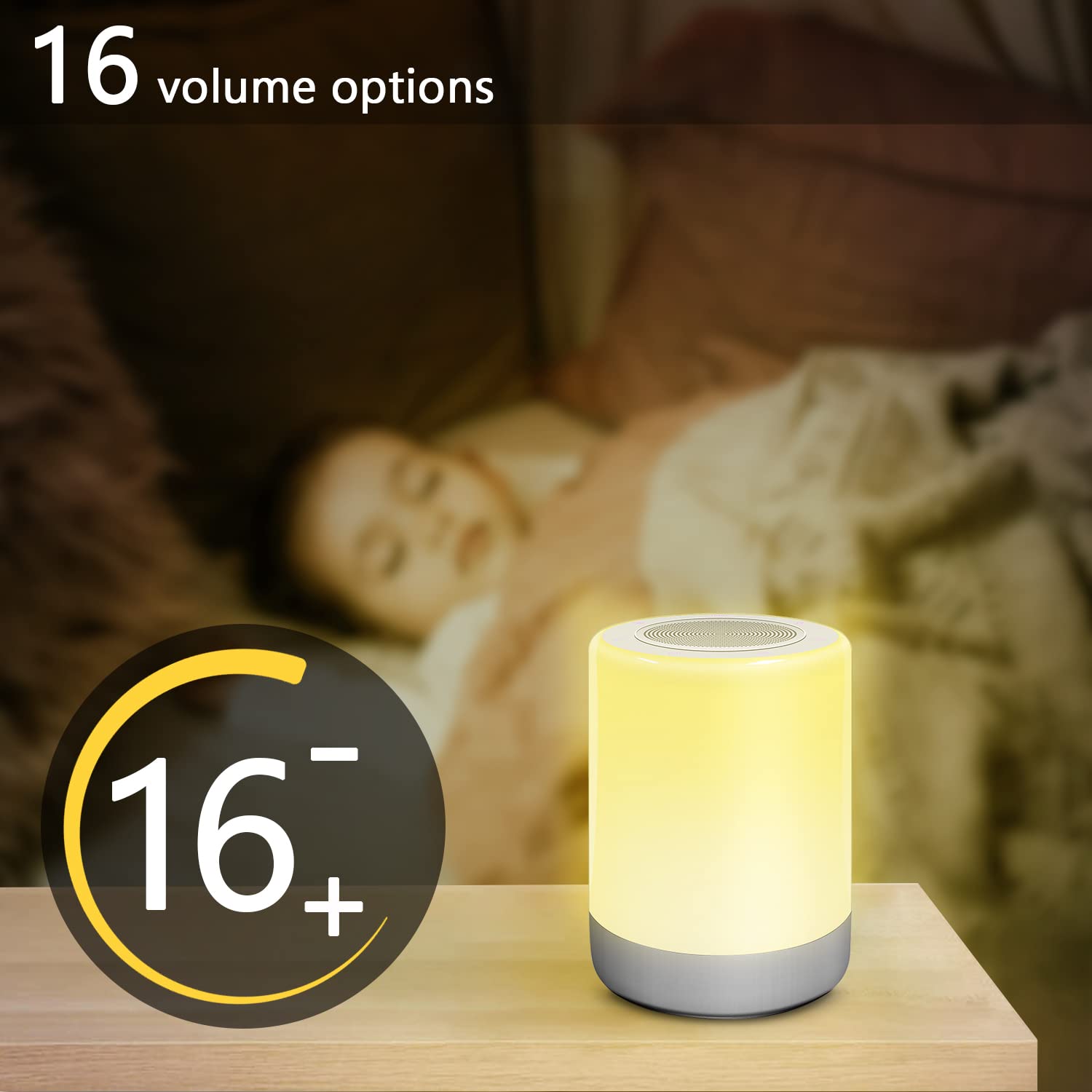 DAWANMIN Baby Sound Machine, White Noise Machine Night Light for Toddler Sleep Soother, 32 Soothing Sounds, 5 Timer & Memory Function for Nursery, Kids, Toddler Bedroom