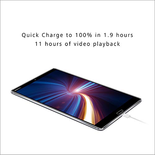 Huawei MediaPad M5 Tablet with 8.4" 2.5D Display, Octa Core, Quick Charge, Dual Harman Kardon-Tuned Speakers, WiFi Only, 4Gb+64Gb, Space Gray (US Warranty)