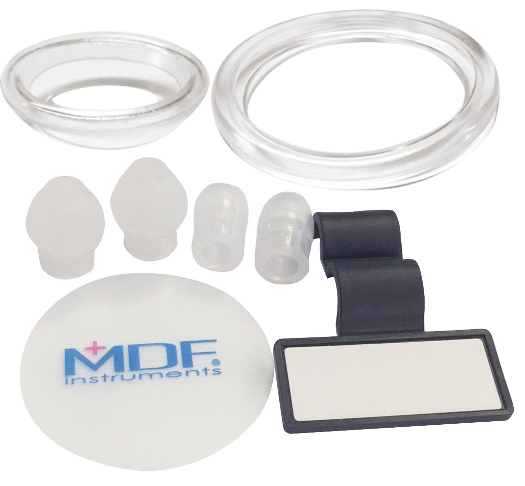 MDF Instruments, Pulse Time® 2-in-1 Digital LCD Clock and Single Head Stethoscope - Free-Parts-for-Life & Lifetime Warranty - Pastel Blue (MDF740-03)