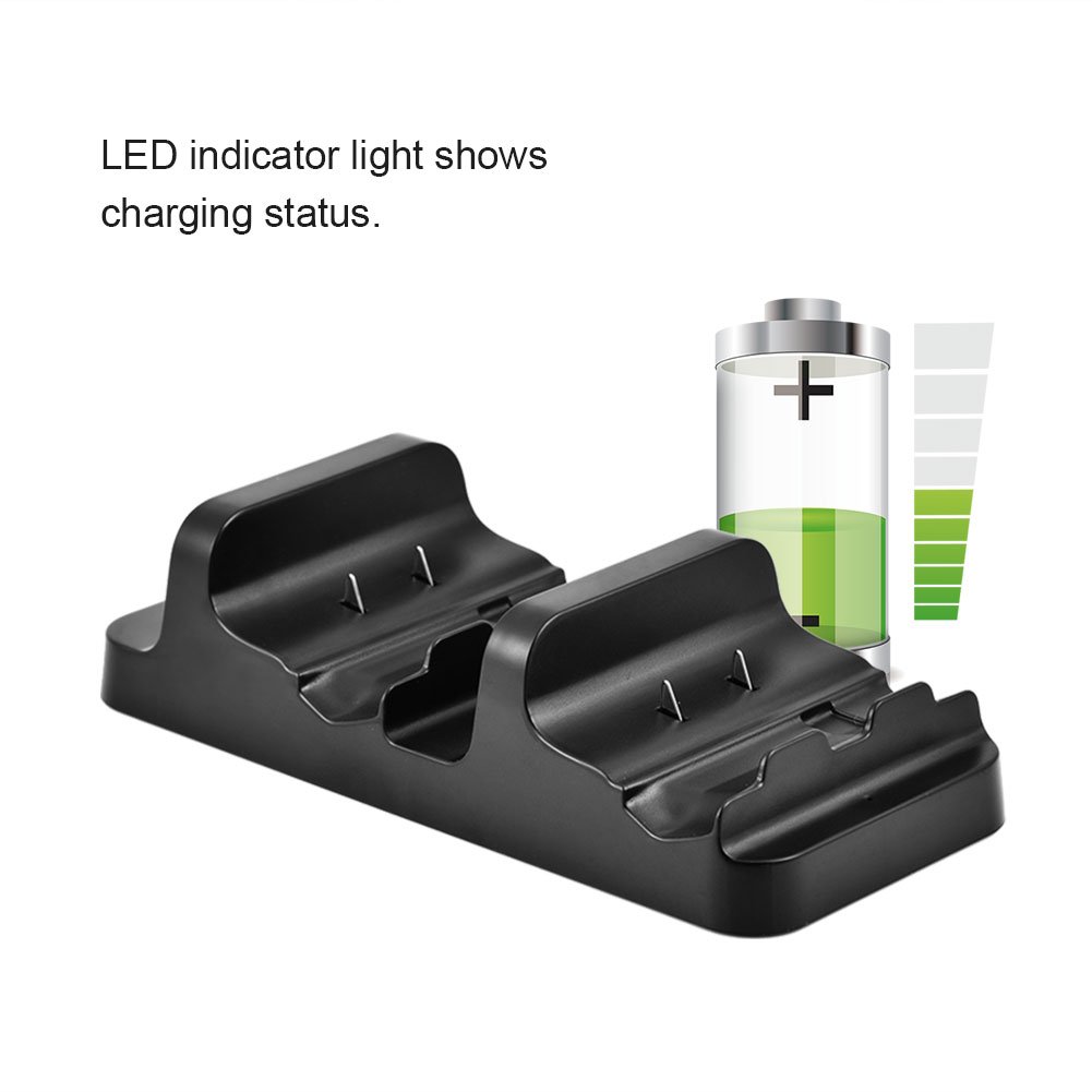 Dual Controller Charger for One, Dual Charging Dock Station with 2 Rechargeable Battery Packs for One Slim Controller [video game]