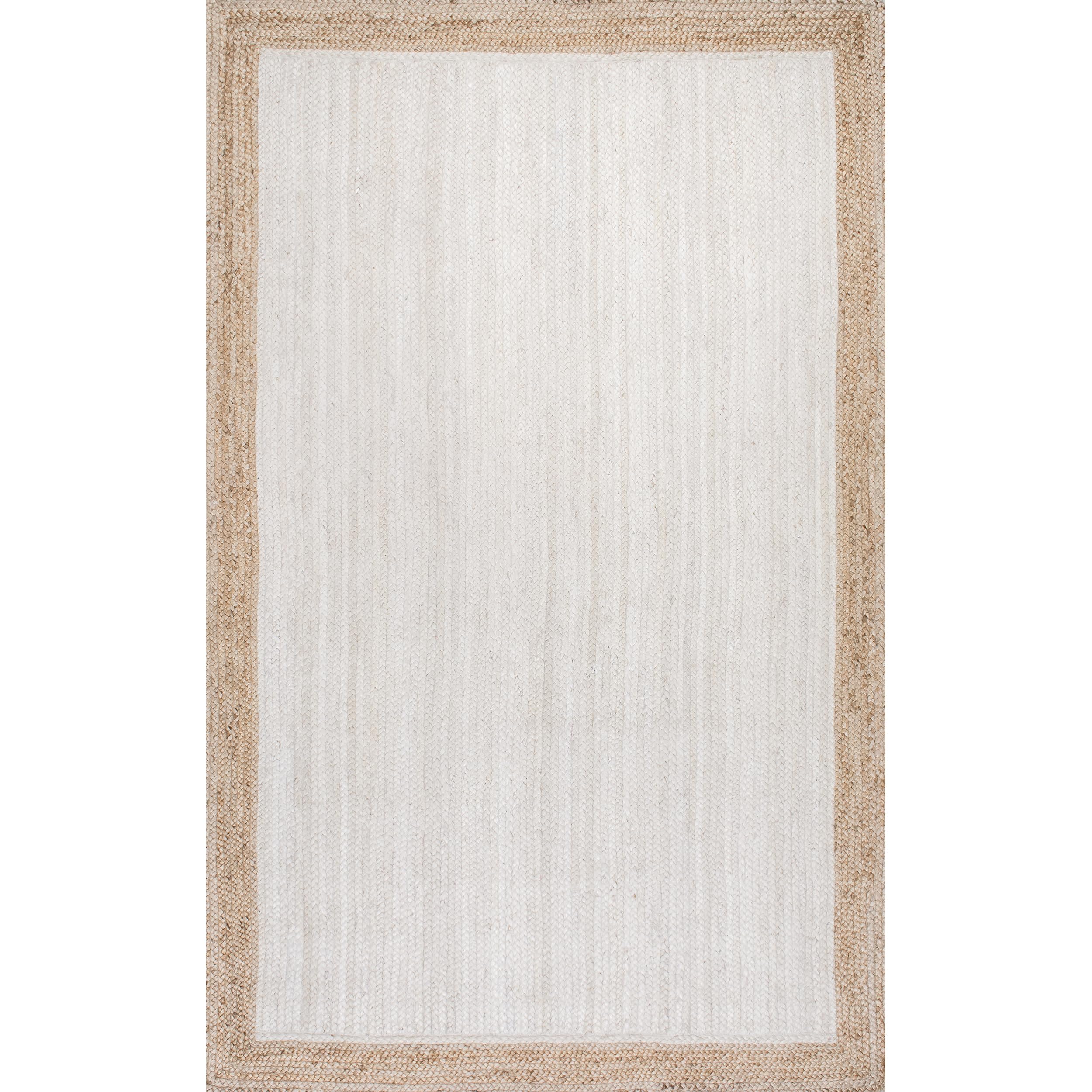 nuLOOM Eleonora Casual Jute Area Rug, 6x9, White