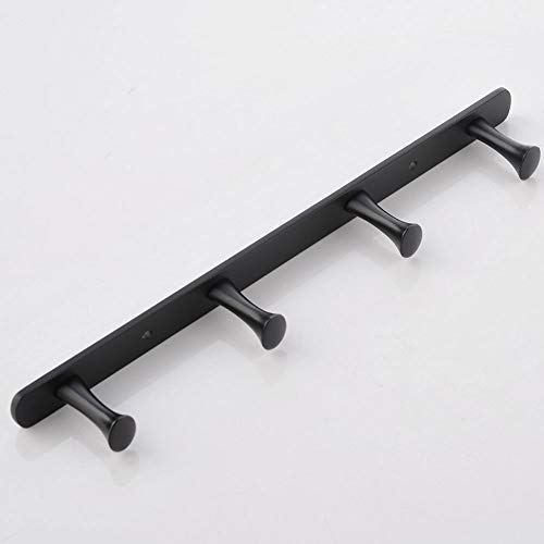 GOOFFY Door Metal Hooks for Hanging Oval Hook Wall Mounted Black Holes Hooks Kitchen Wall Door Coats Clothes Towel Hat Row Hooks Robe Hooks Hanger Hanger