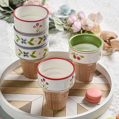 KALWEL,Dessert Bowls,Trifle Bowl,Ice Cream Bowls,Vasitos Para Postres,Mini Dessert Cup,Dessert Shooter Cups,240ml,Suitable For Desserts, Snacks, Salads, Puddings, Cocktails, Fruit Holiday Party