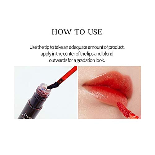 ETUDE Dear Darling Water Gel Tint (Sunset Red #BR404) - Long-lasting Effect up with Fruity, Juicy, Moist, and Vivid coloring…
