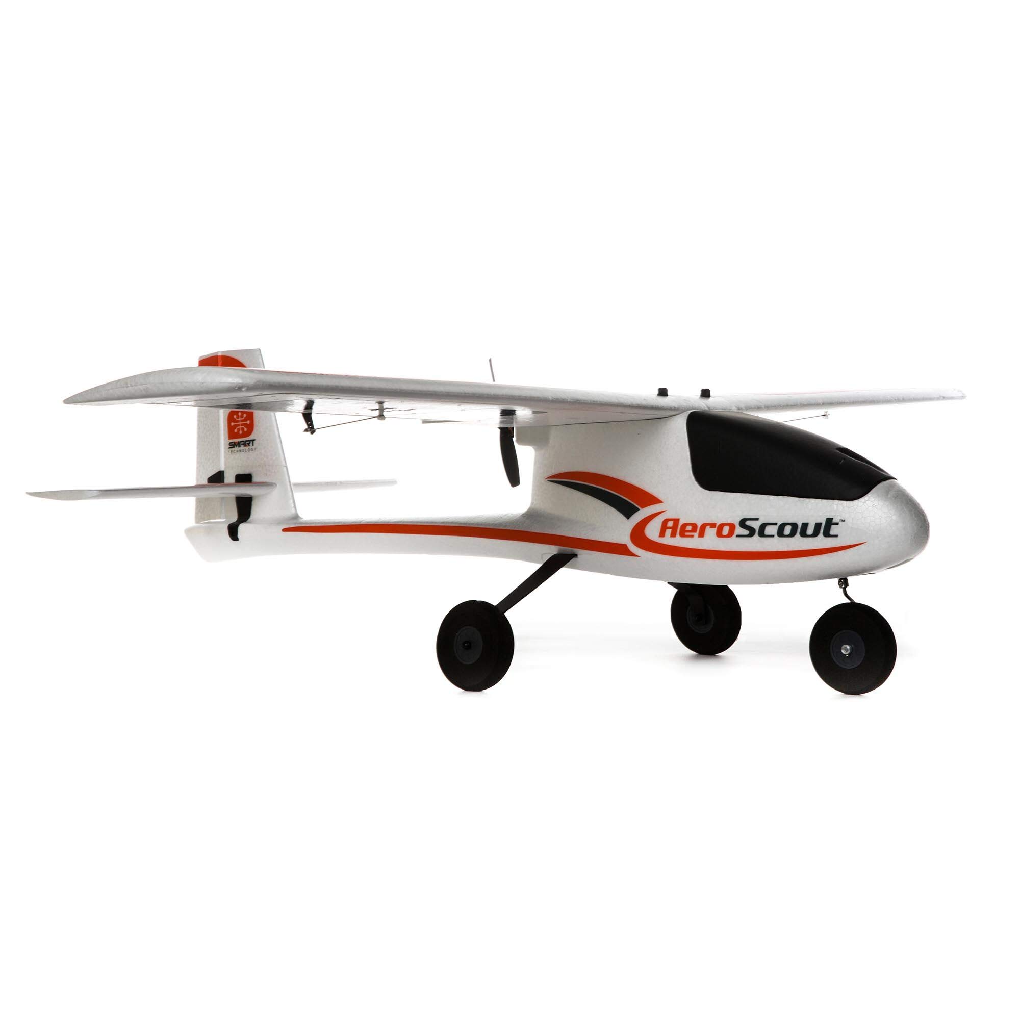 HobbyZone RC Airplane AeroScout S 2 1.1m BNF Basic (Transmitter, Battery and Charger Not Included) HBZ385001, Airplanes Bind and Fly Electric Trainer