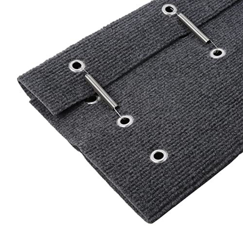 RV Camper Step Covers 3 Pack - 23 Inch Wide Straight Carpet Stair Rug Gray - Great for RV, Campers, Trailer, Vans with 8-11" Deep RV Stairs - Non-Slip Outdoor Stair Step Covers