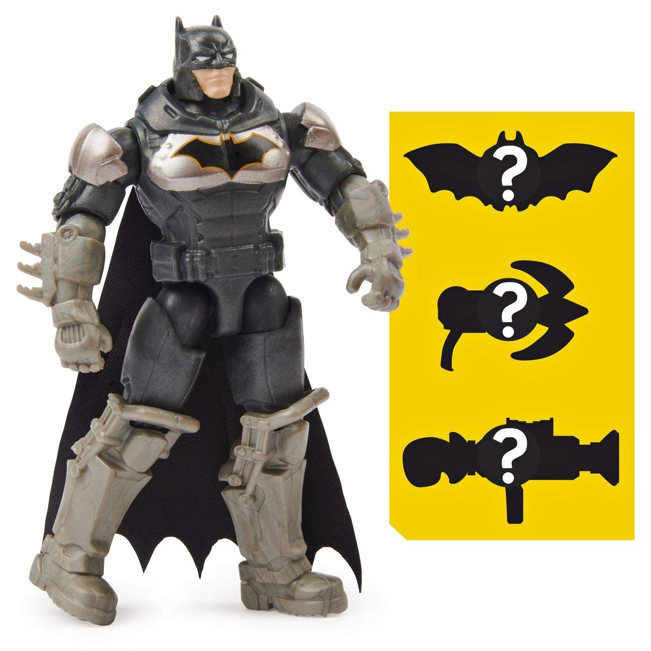 DC Batman 2020 Batman Heavy Armor Dark Gray 4-inch Action Figure by Spin Master