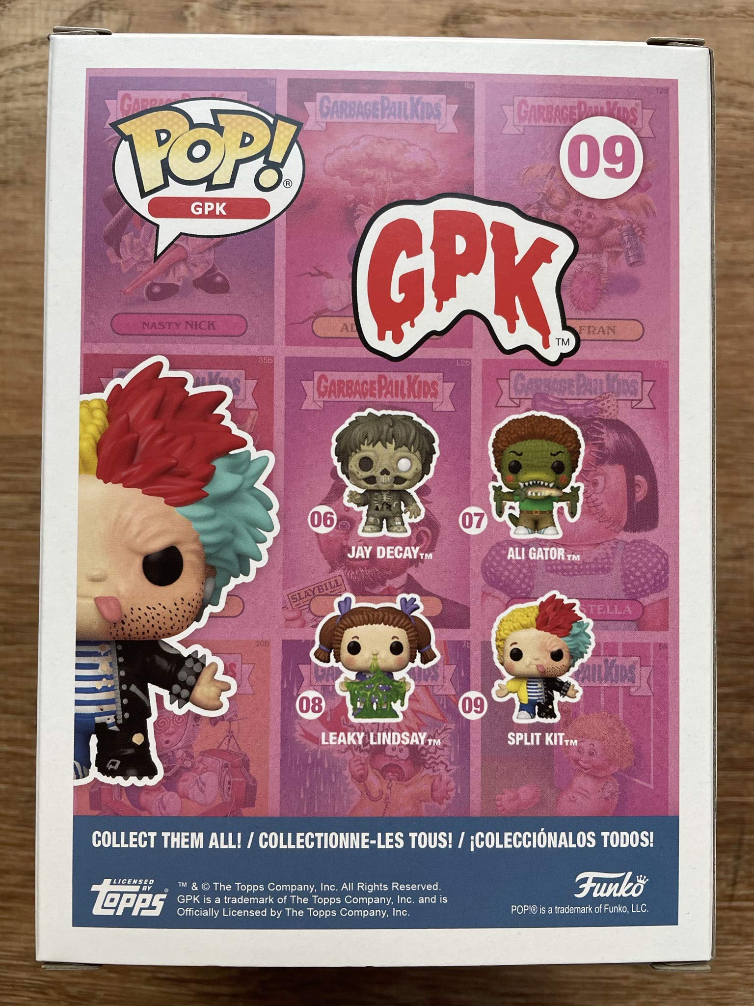 Split Kit Pop #09 Pop GPK: Garbage Pail Kids Vinyl Figure (Bundled with Plastic Protector Case to Protect Display Box)