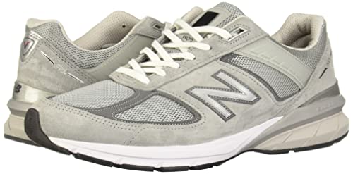 New Balance Men's Made in US 990 V5 Sneaker, Grey/Castlerock, 11