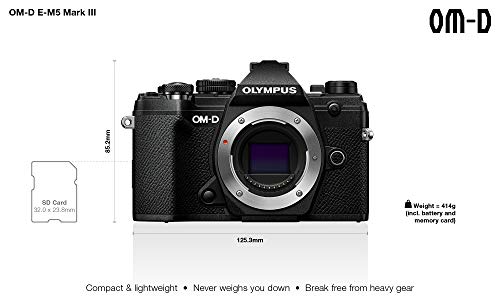Olympus OM-D E-M5 Mark II Body Mirrorless Digital Camera [Black]International Version (No Warranty)