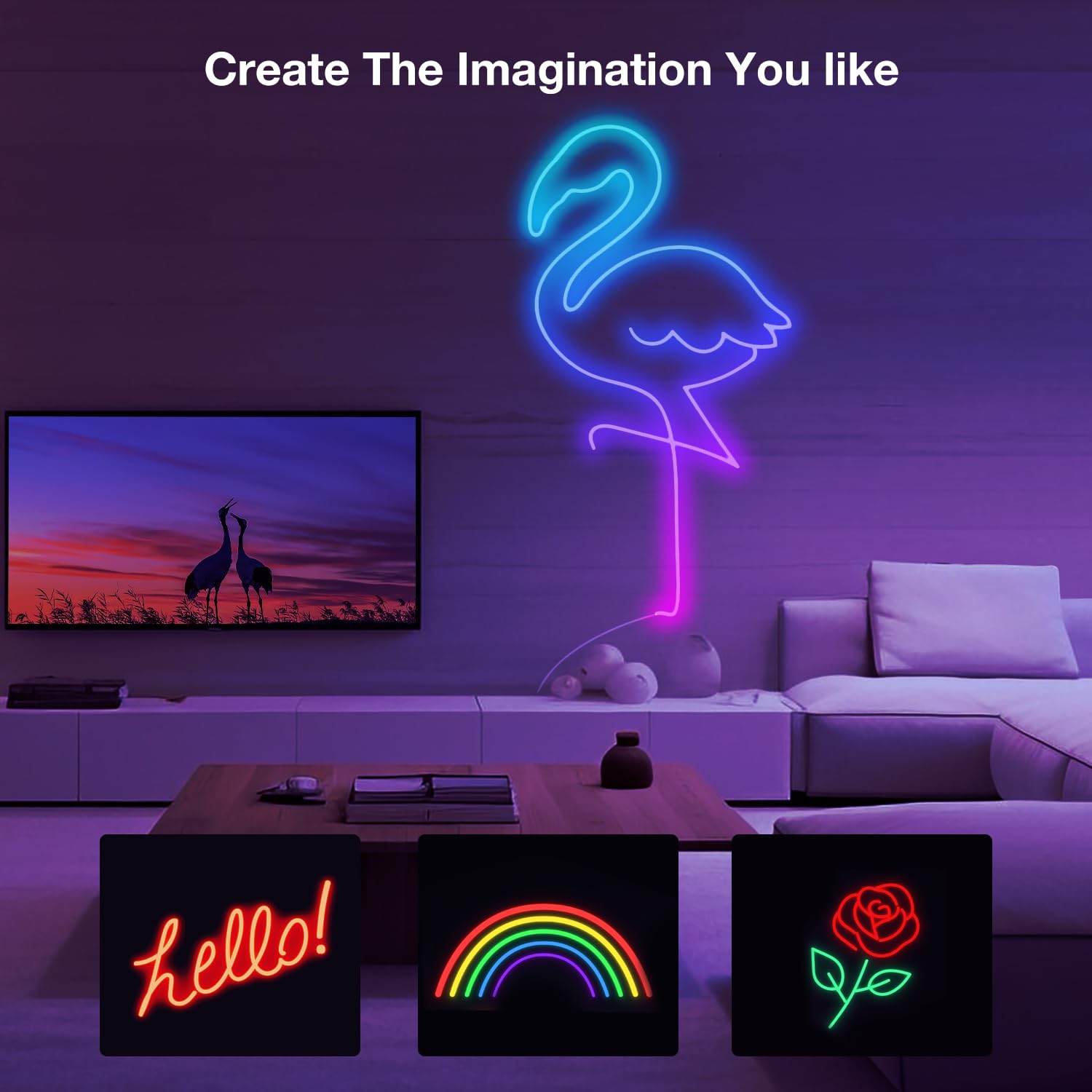 DAYBETTER Smart Led Lights 65.6ft, App Controlled Led Strip Lights Kits with 24 Keys Remote, Timer Schedule Led Lights Strip, Color Changing Led Lights for Bedroom Party Kitchen