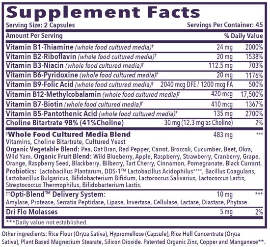 Dr. Brimhall's Opti-Methyl B™ | Methyl-B Contains The Active Organic Forms of The B-Vitamin Spectrum
