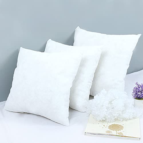 seemehappy 18" x 18" Khaki Fluffy Throw Pillow Cover with Insert Included Faux Fur Throw Pillows Decorative Fuzzy Pillows Furry Pillows Cushions for Chair Couch Bedroom