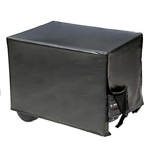 GDcaptain Generator Covers Waterproof 26" L x 20" W x 20" H Generator Covers with 600D Heavy Duty Fabric and UV-Resistant PVC Coating for most 3000-5000 Watt Universal Portable Generators Black