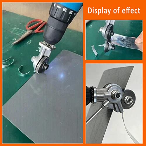 IHZZ Electric Drill Shears Attachment Cutter Nibblers, Metal Cutter, Sheet Plate Nibbler Safe and Durable Accessory for Cutting, (DZT-01A)