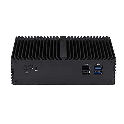 InuoMicro 5G Mini Pc G6412L4 Intel Celeron J6412, 2.0Ghz 16GB DDR4 512GB SSD with WiFi, 4 LAN, Router Firewall Proxy WiFi Access Point Small Business Desktop Home Firewall Device