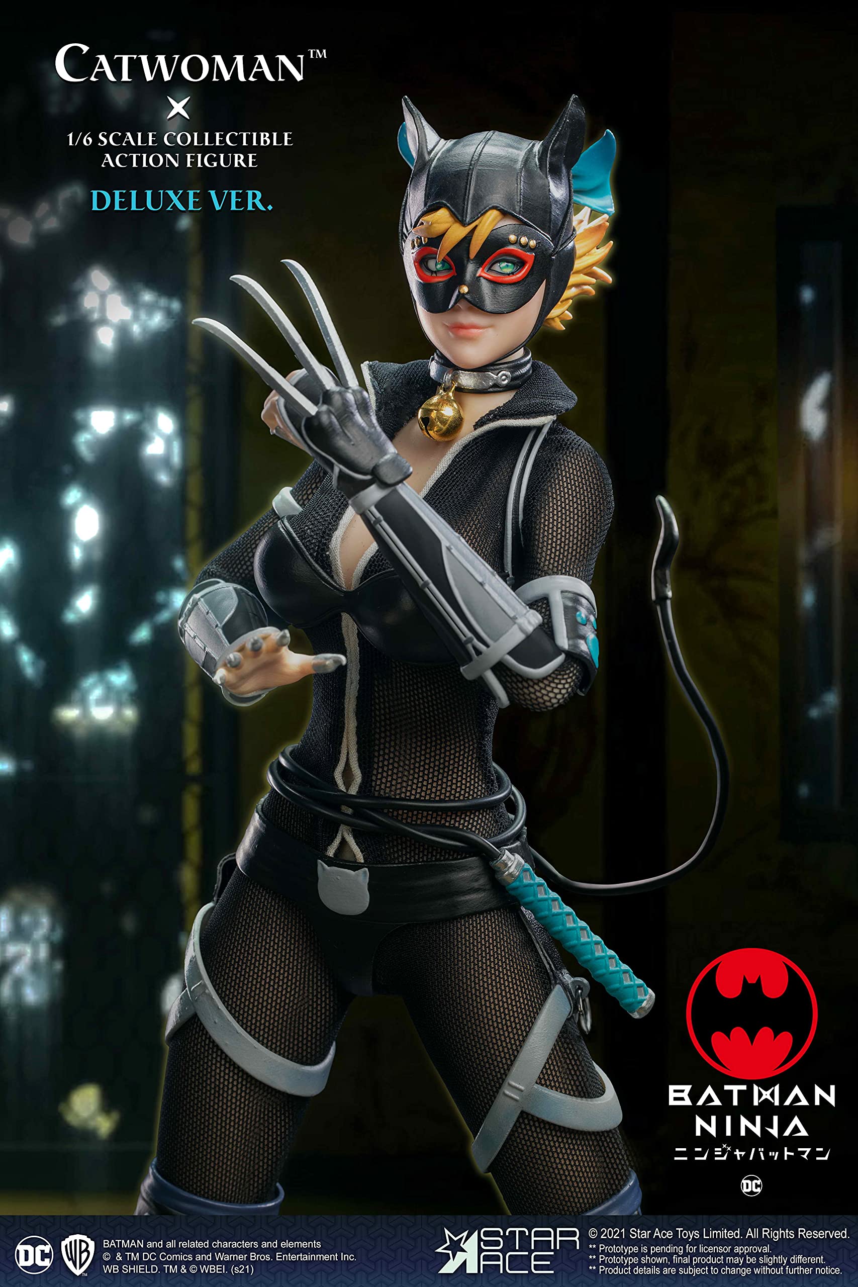 Star Ace Toys Batman Ninja: Catwoman (Deluxe Version) 1:6 Scale Collectible Action Figure, Multicolor