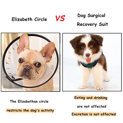 ZIMAOSHAN Recovery Suit for Dogs - Onesie for Small Medium Dogs Recovery Suit for Female Male,Substitute E-Collar & Cone